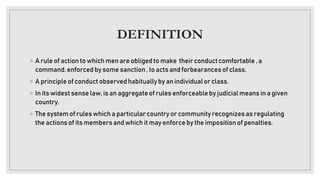 LAW AND CONSTITUTION | PPTX