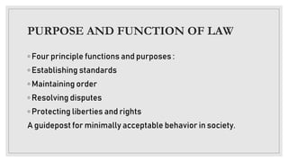 LAW AND CONSTITUTION | PPTX