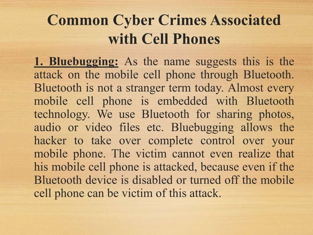 Law and Technology - Mobile Phone Crimes | PPT