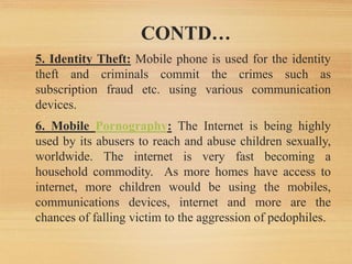 Law and Technology - Mobile Phone Crimes | PPT