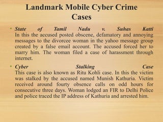 Law and Technology - Mobile Phone Crimes | PPT