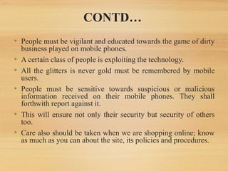 Law and Technology - Mobile Phone Crimes | PPT