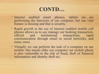 Law and Technology - Mobile Phone Crimes | PPT