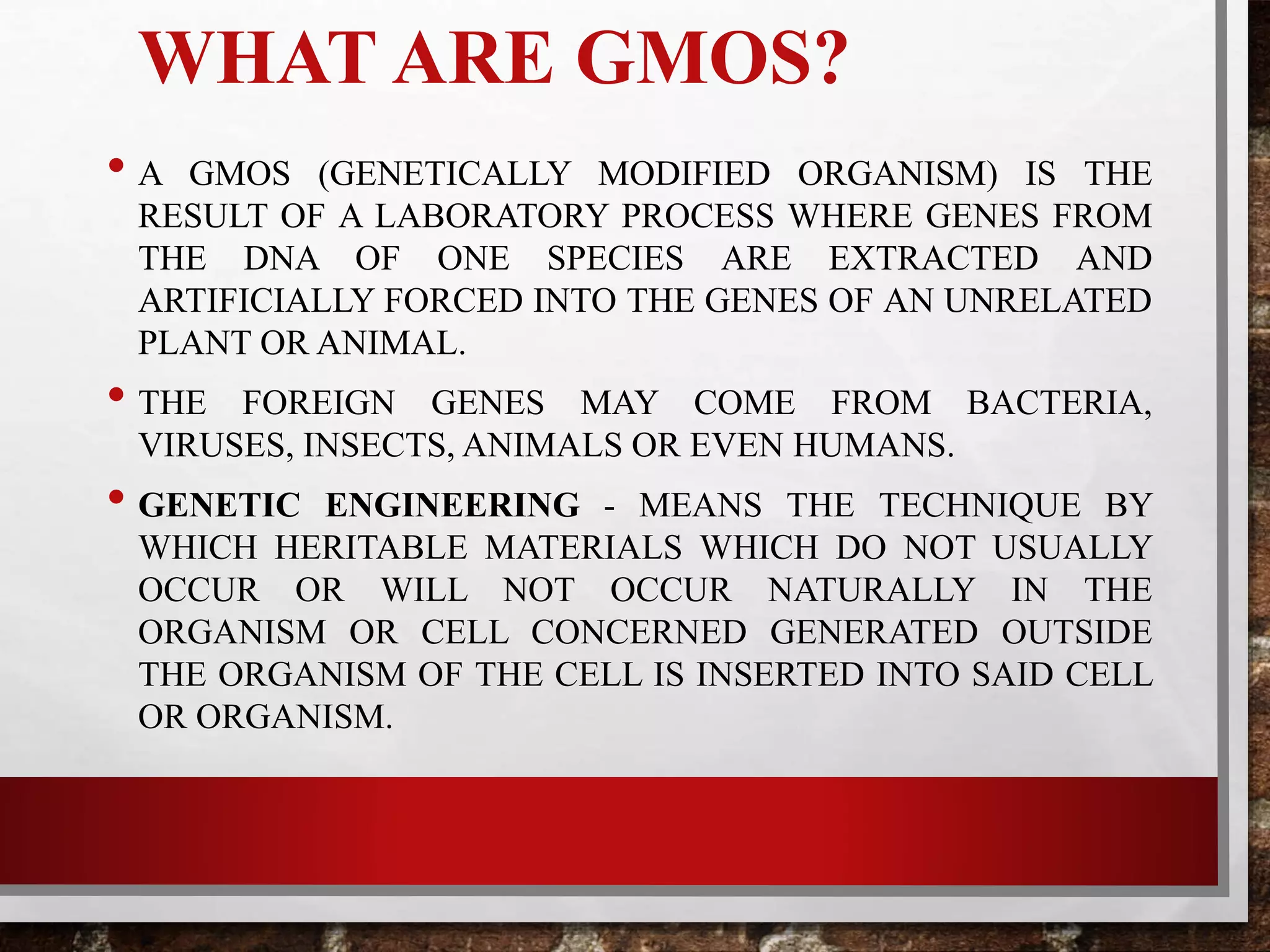 Genetic Technologies: Environment Protection Act (Law and Technology) | PPT