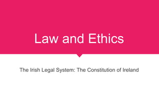 Law and ethics 1 b the constitution (2) | PPT
