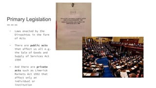 Law and ethics 2 b sources of law in ireland | PPT