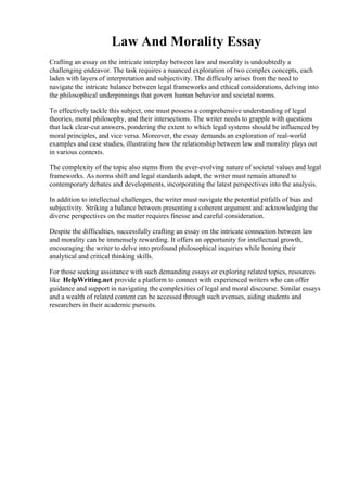 Law And Morality Essay.pdf