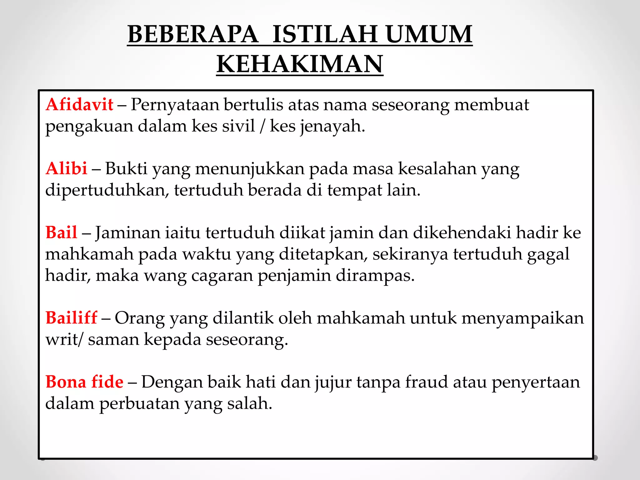 Sistem Kehakiman Malaysia #STPM | PPTX