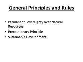 Law, Policies and Conventions | PPTX