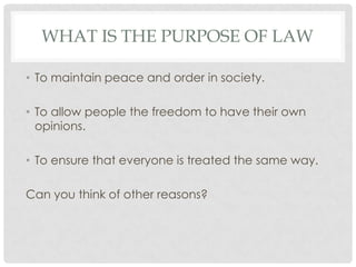 Law and you | PPTX