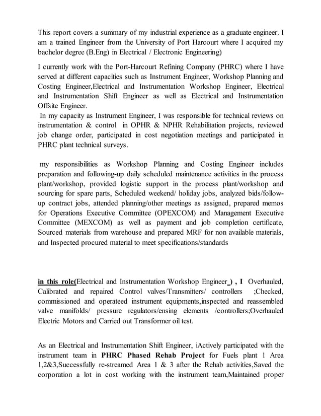 Lawani coren report summary | PDF