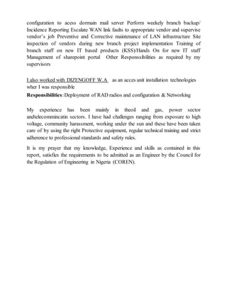 Lawani coren report summary | DOCX