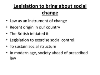 Law as an instrument of social change | PPTX