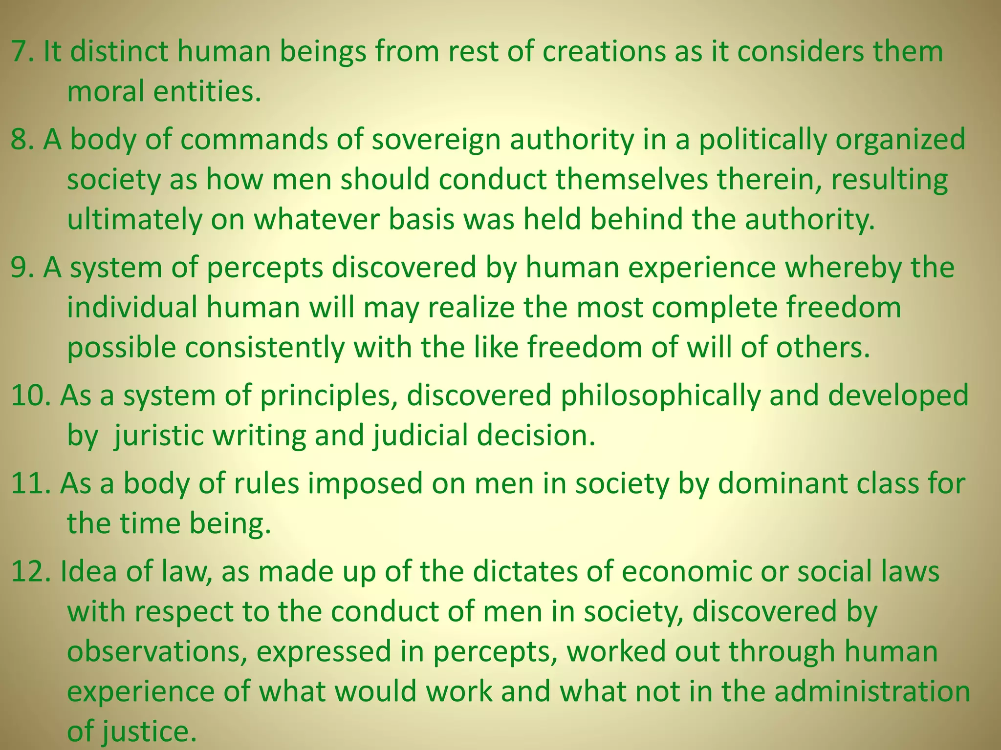 Law as an instrument of social engineering | PPTX