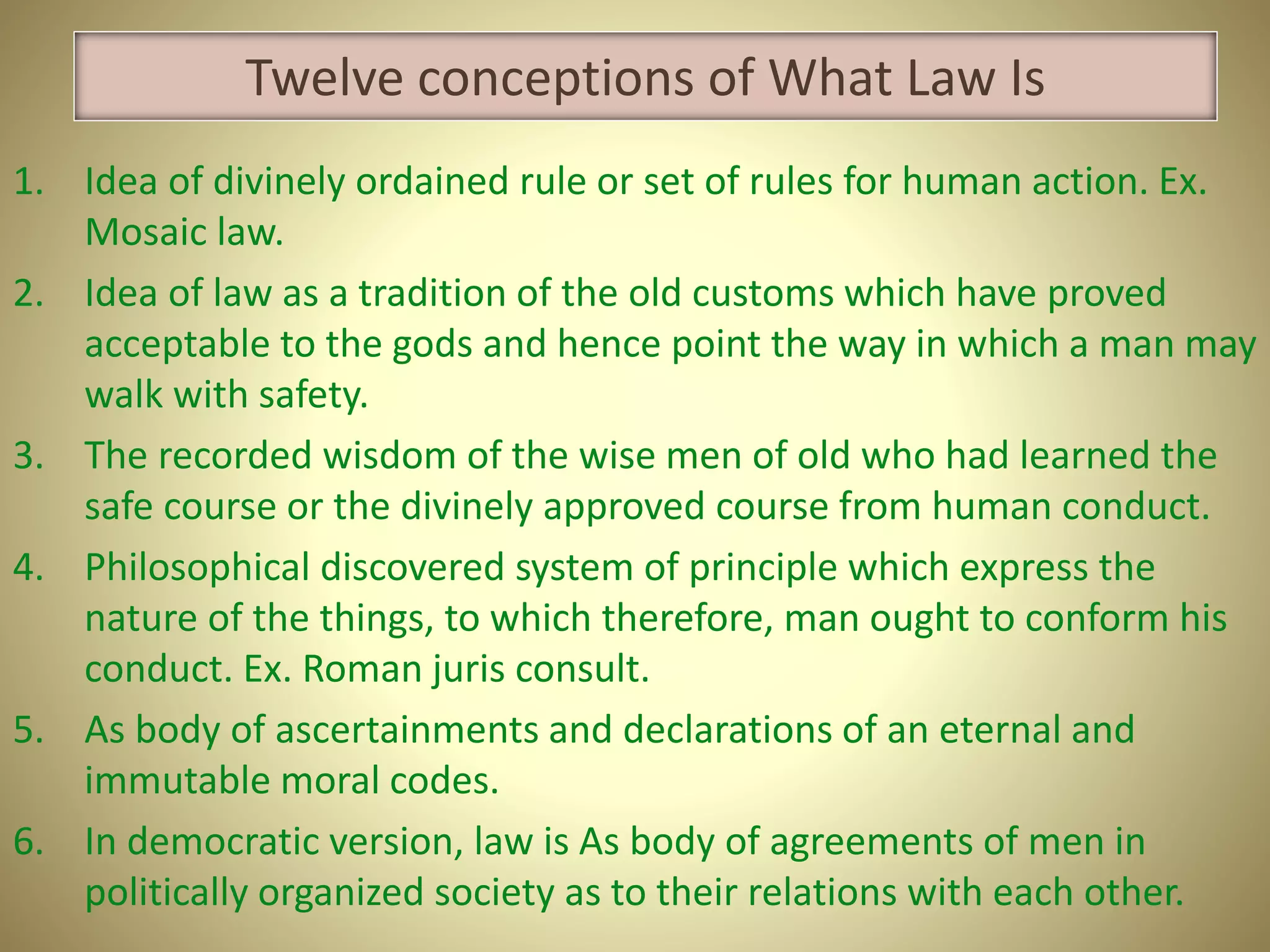 Law as an instrument of social engineering | PPTX