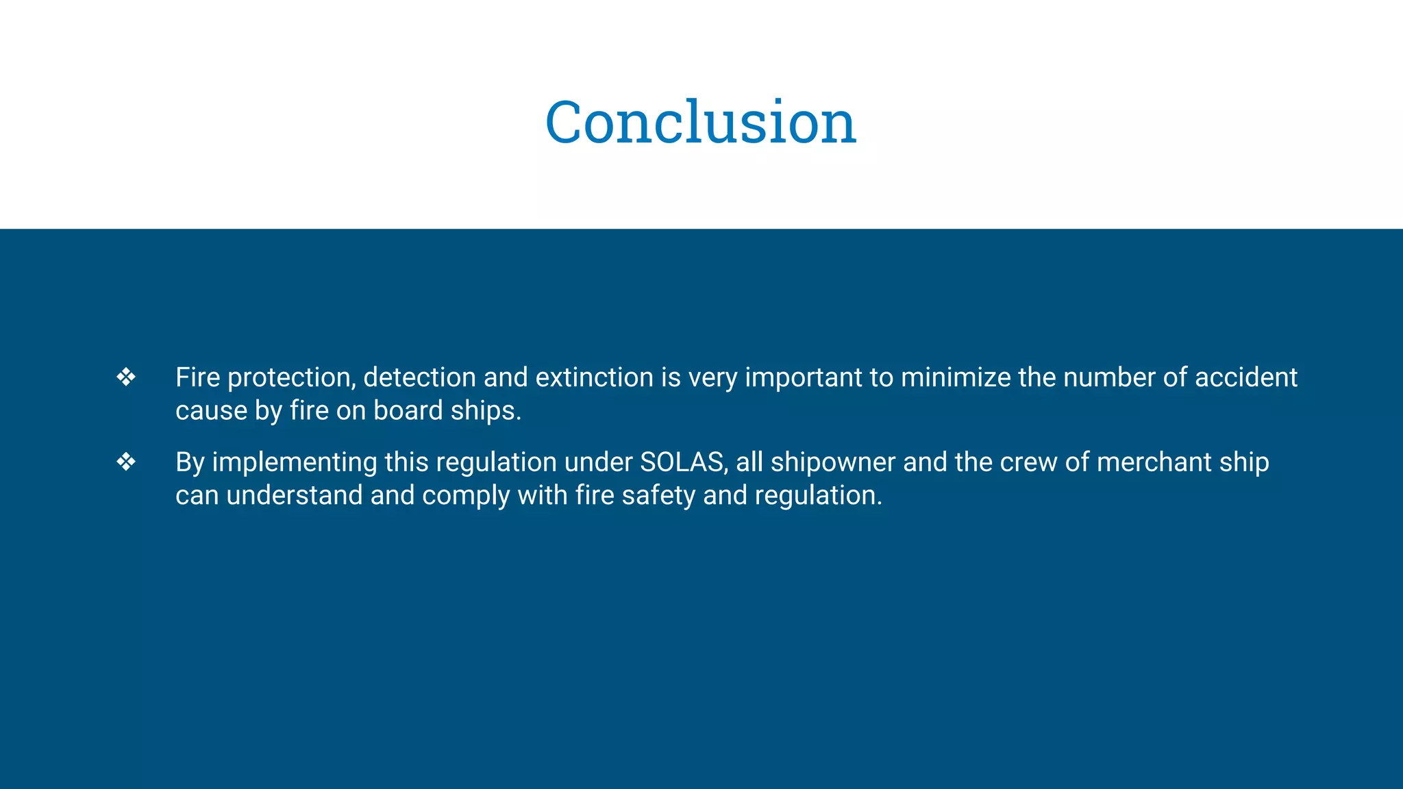 SOLAS - Chapter II-2 - Construction - Fire protection, fire detection ...