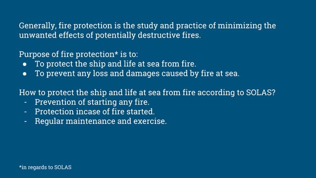 SOLAS - Chapter II-2 - Construction - Fire protection, fire detection ...