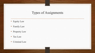 Law assignment help | PPTX