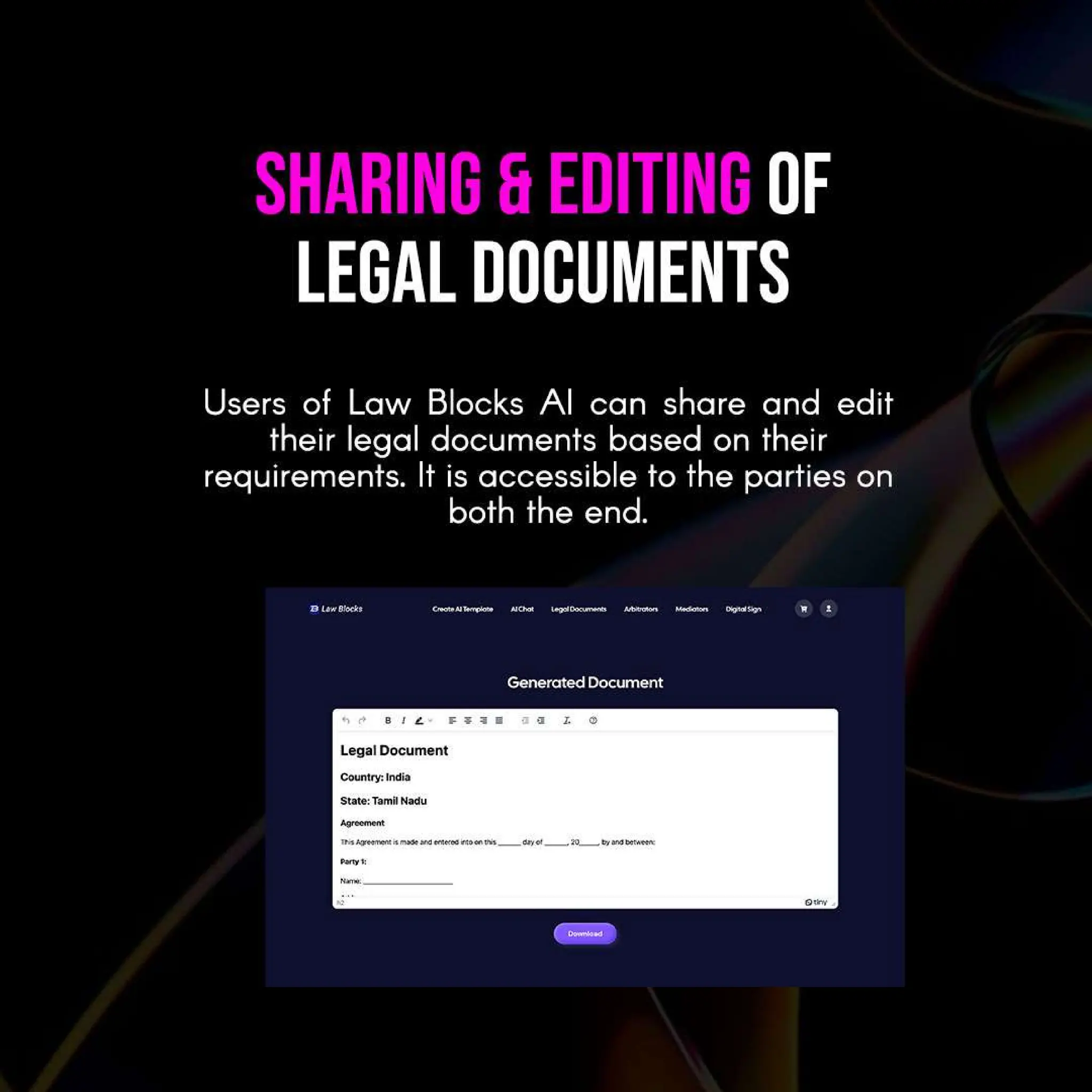 Law Blocks AI - Key Features and Functionalities | PDF