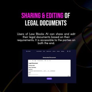 Law Blocks AI - Key Features and Functionalities | PDF