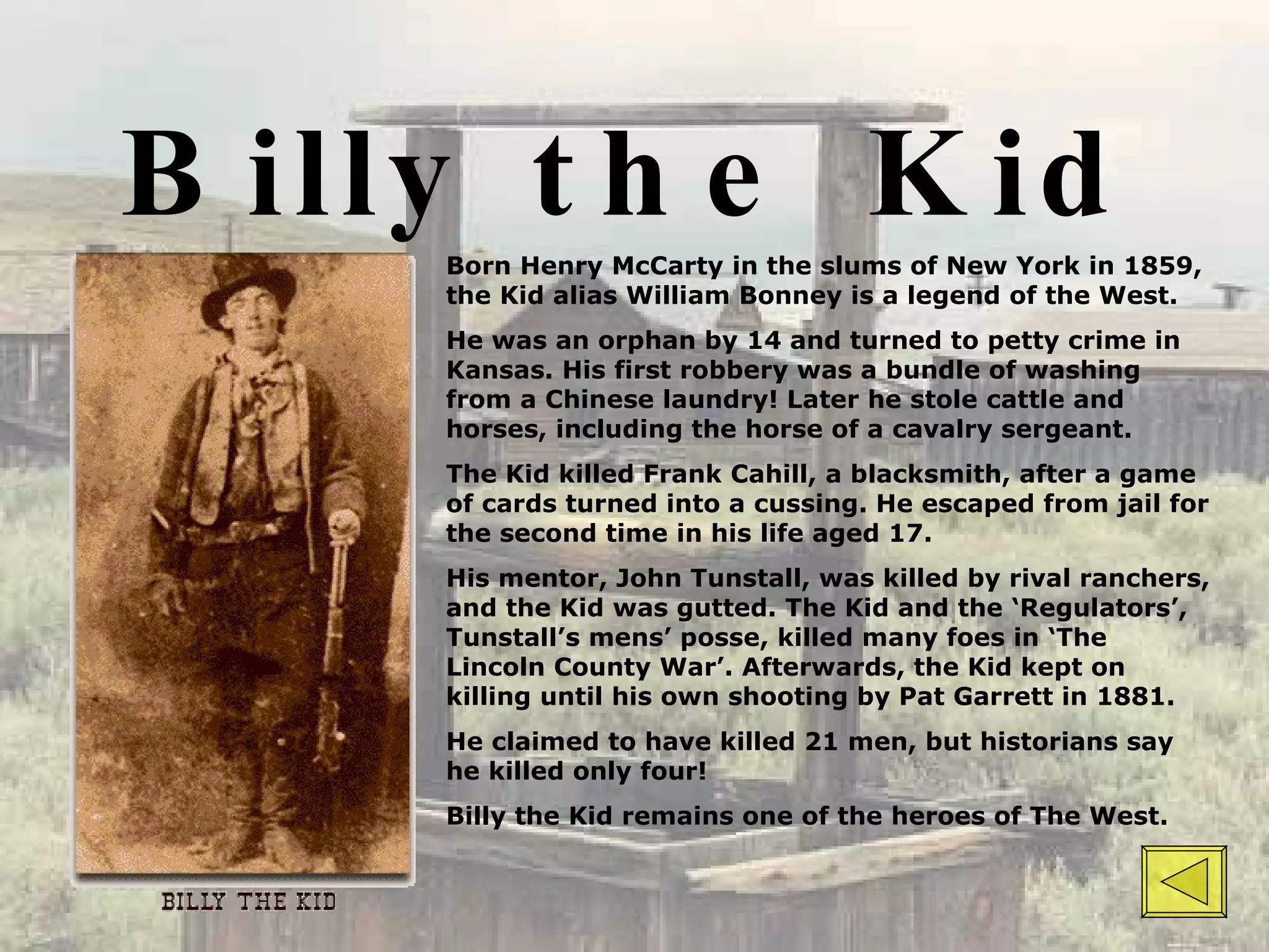 Lawbreakers of the Old Wild West | PPT