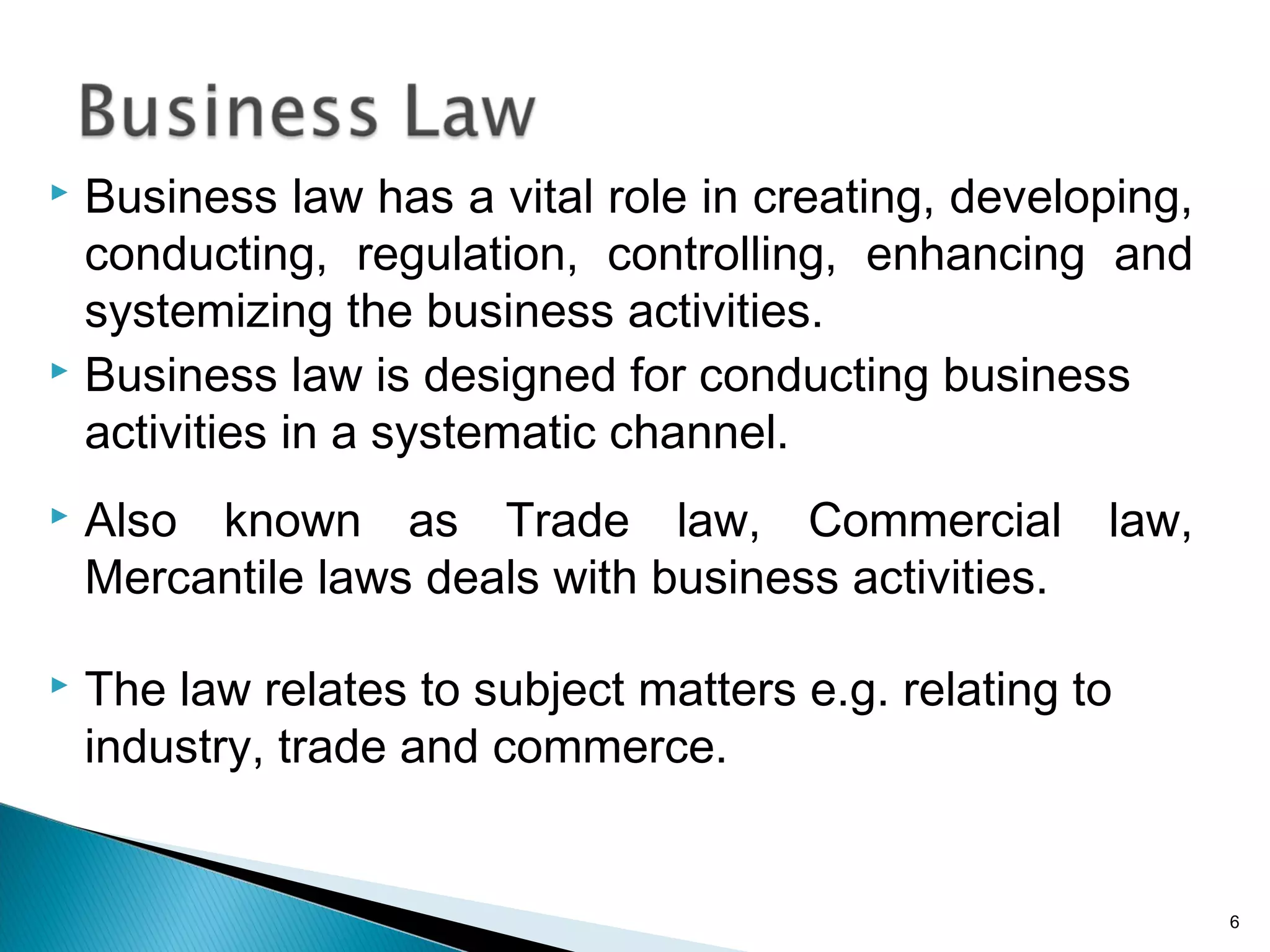 Law & business law | PPT