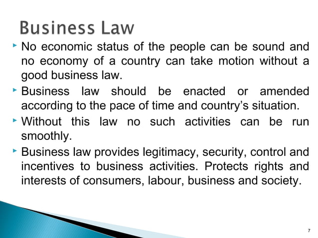 Law & business law | PPT