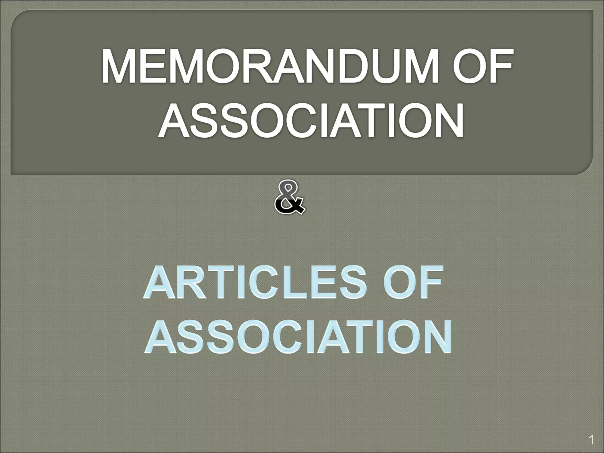 MOA AND AOA | PPT