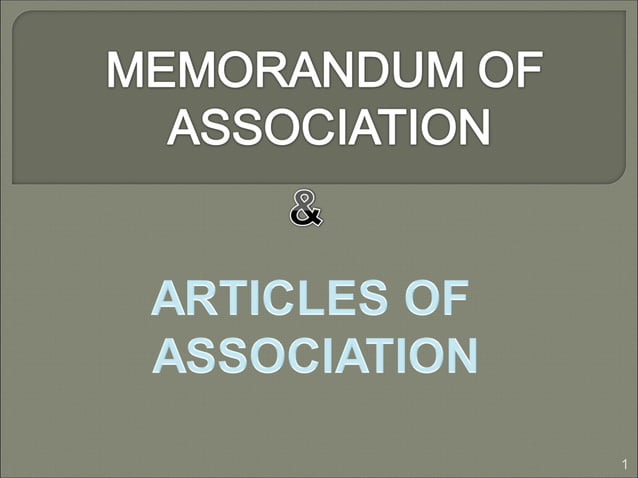 MOA AND AOA | PPT