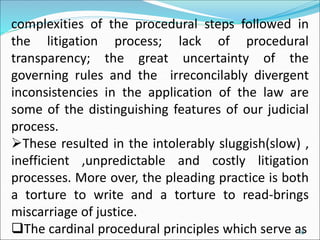 Law Civil Procedure I ppt -Lecture Note | PDF
