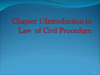 Law Civil Procedure I ppt -Lecture Note | PDF