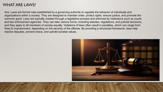 Law & Criminality Justice Crime rules government | PPTX
