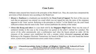 Law & Emerging Technology - The Model Law on E-Commerce (Unit 2).pptx