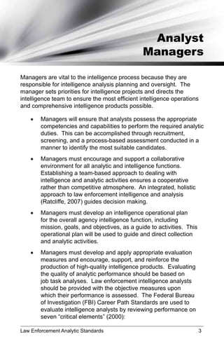 Law Enforcement Analytic Standards Department | PDF | Computer Software ...