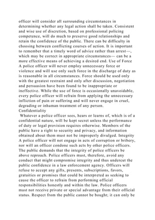 Law Enforcement Code of Ethics International Association of Chief.docx