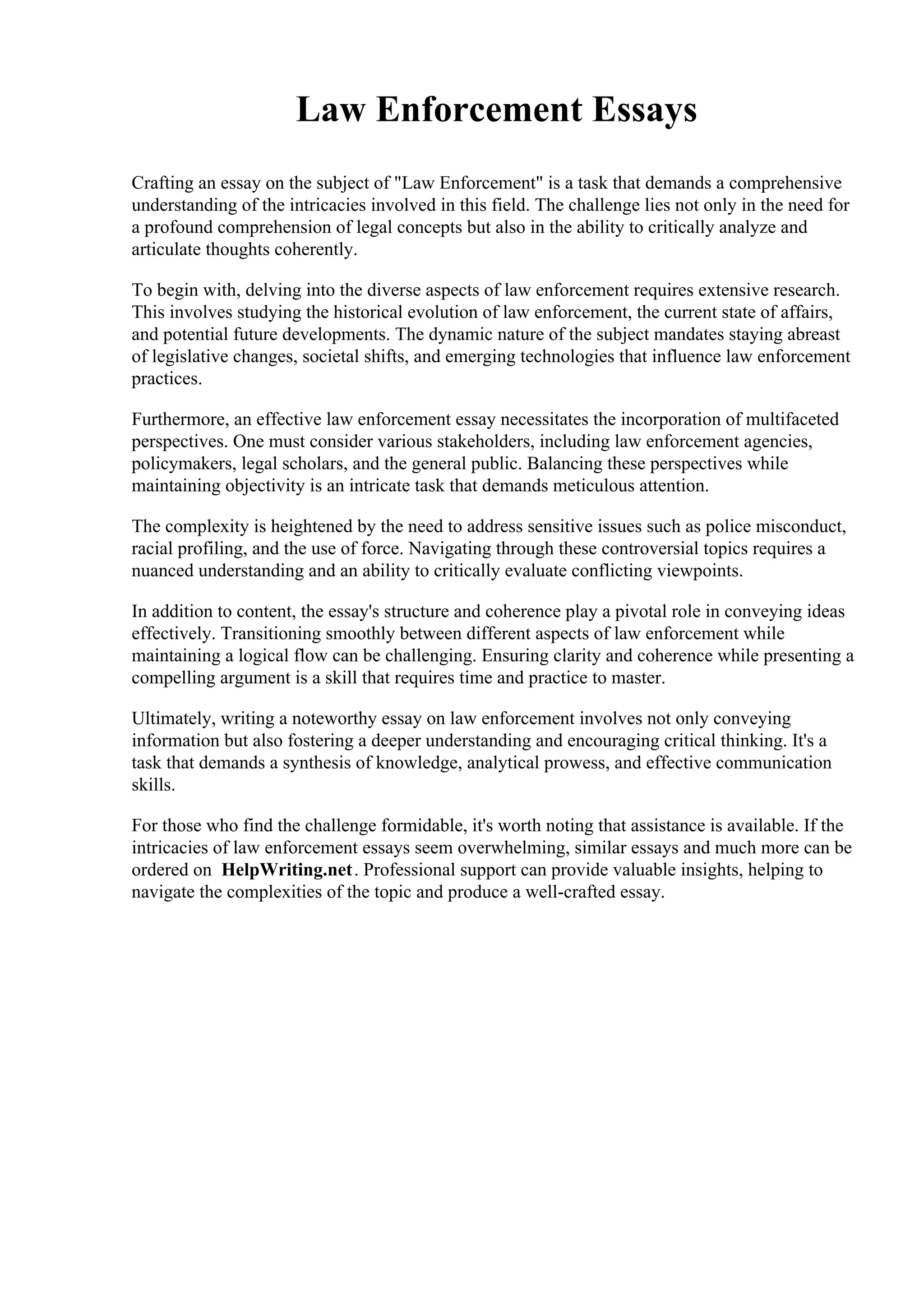 Law Enforcement Essays.pdf