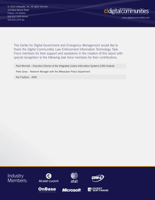 Law Enforcement Information Sharing And The Implications For Local ...