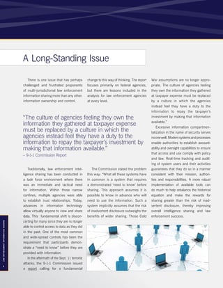 Law Enforcement Information Sharing And The Implications For Local ...