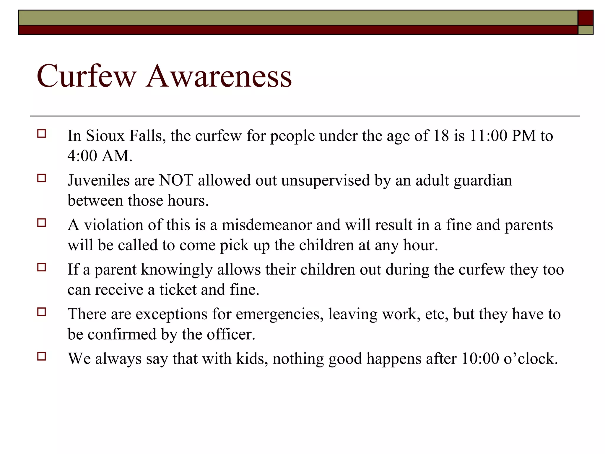 Discipline and Curfew | PPT | Free Download