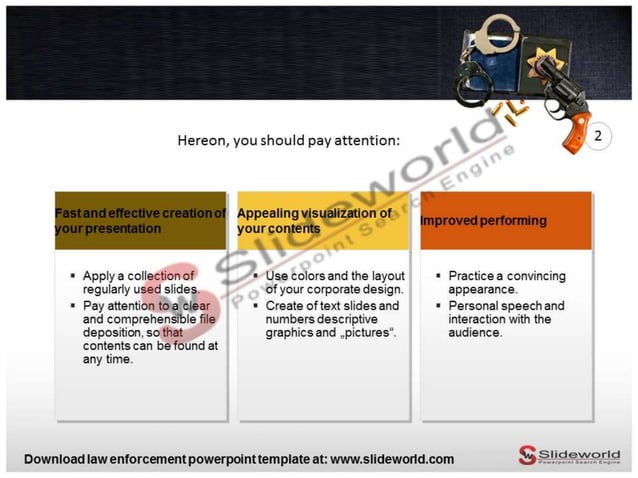 law enforcement powerpoint template - Slide World | PPTX