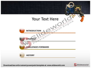law enforcement powerpoint template - Slide World | PPTX | Computer ...