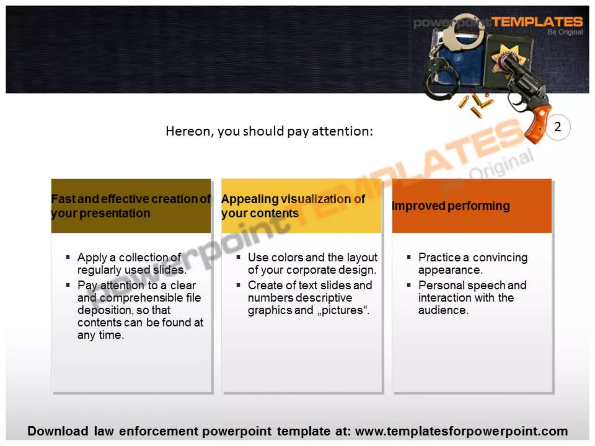 law enforcement powerpoint template - Templates For PowerPoint | PPT ...