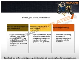 law enforcement powerpoint template - Templates For PowerPoint | PPTX
