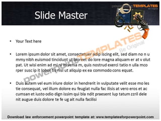 law enforcement powerpoint template - Templates For PowerPoint | PPTX