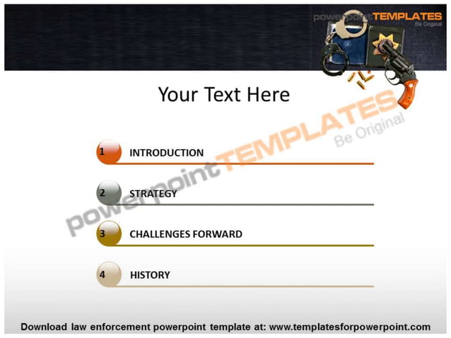 law enforcement powerpoint template - Templates For PowerPoint | PPTX