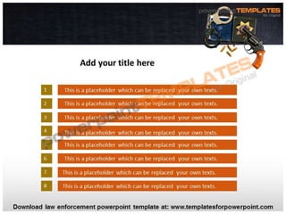 law enforcement powerpoint template - Templates For PowerPoint | PPTX