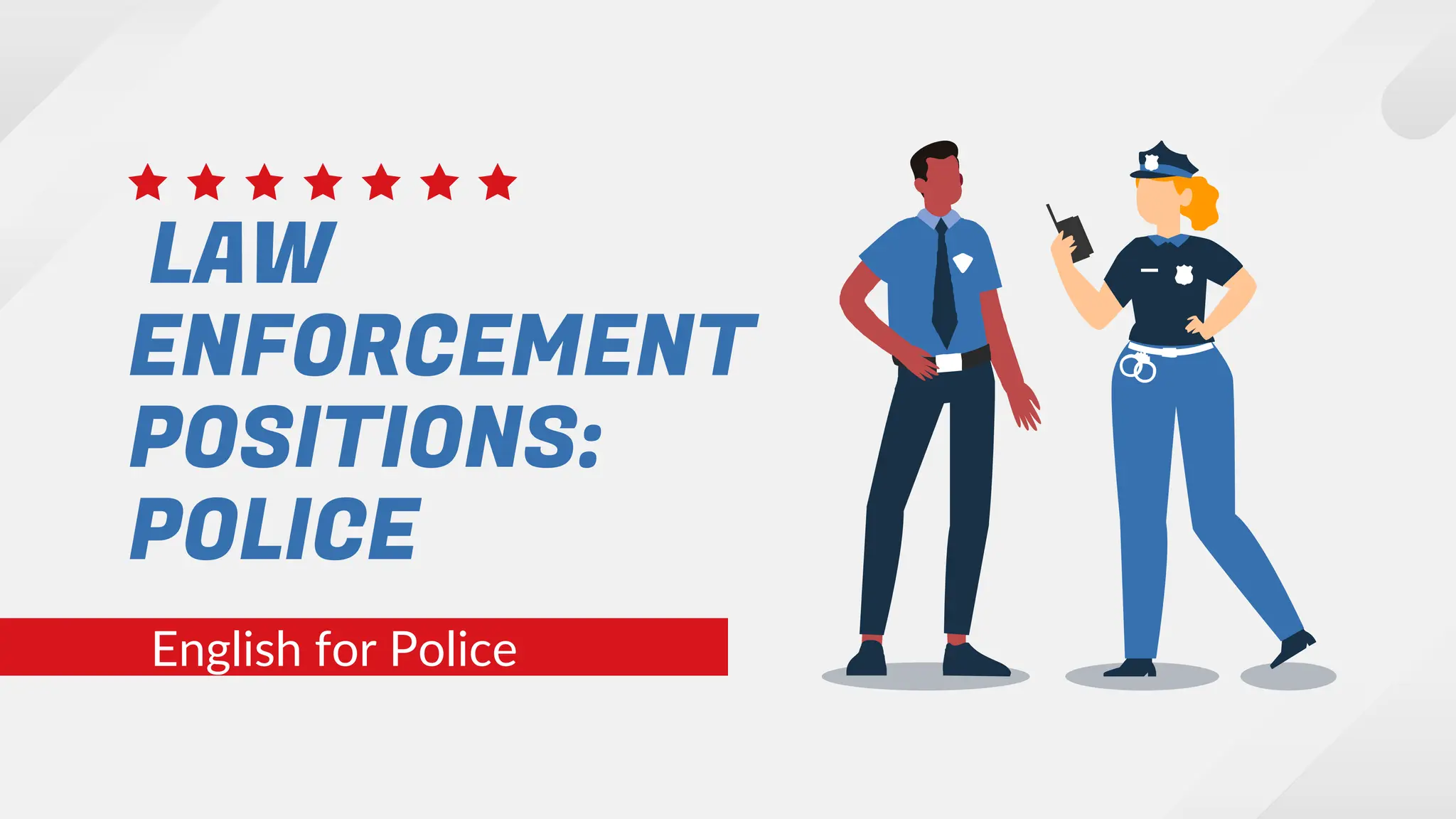 English for law Enforcment positions police | PDF