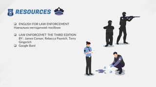 English for law Enforcment positions police | PDF