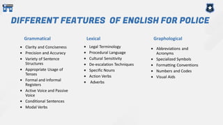 English for law Enforcment positions police | PDF