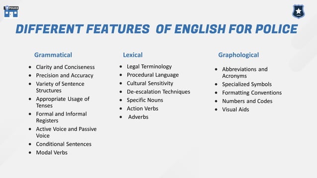English for law Enforcment positions police | PDF